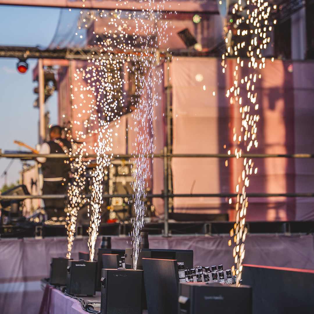 Spark Machine Hire for Stunning Events - Spark FX | Fireworks and Pyro